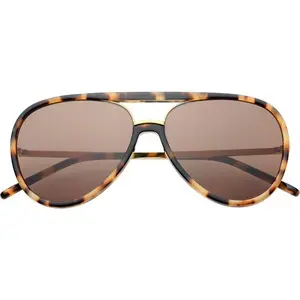 FREYRS EYEWEAR Aviator Sunglasses - Milky Tortoise/solid Brown