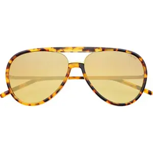 FREYRS EYEWEAR Aviator Sunglasses - Tortoise/gold Mirrored