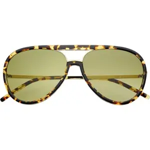 FREYRS EYEWEAR Aviator Sunglasses - Tortoise/light Green