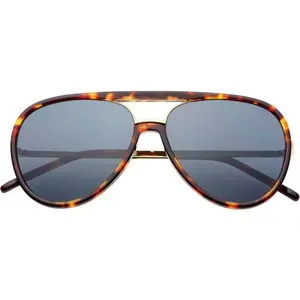 FREYRS EYEWEAR Aviator Sunglasses - Tortoise/solid Gray
