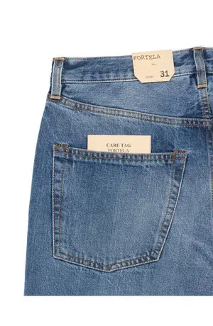 FORTELA 912 Johnd Japan Selvedge 5-pocket Regular Fit Stone Wash Denim - Blue