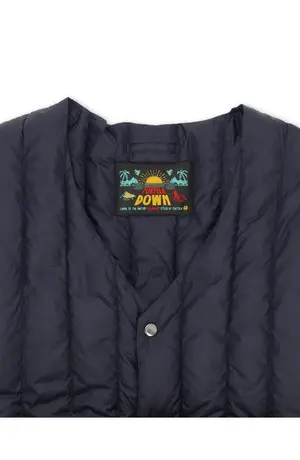 FORTELA Birdie Quilted Nylon Vest - Dark Blue