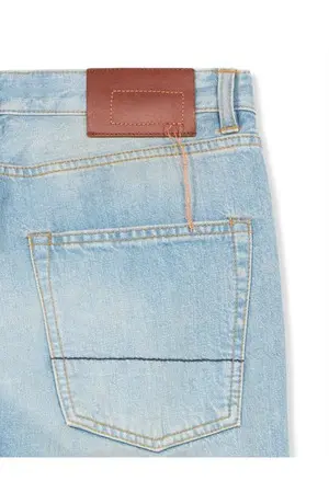 FORTELA 966 John Stone Wash Denim Trousers - D250