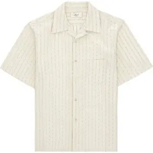 FORTELA Prequel Short Sleeve Cotton Shirt - Blue