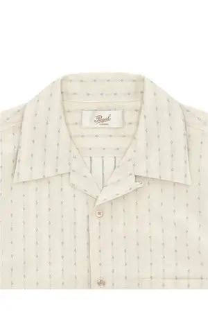 FORTELA Prequel Short Sleeve Cotton Shirt - Blue