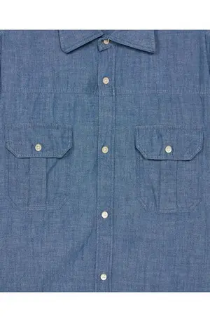 FORTELA Amleto Denim Shirt With Patch Pockets