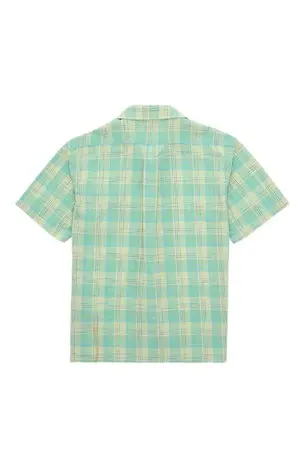 FORTELA Strike Bowling Cotton Check Shirt - Sky