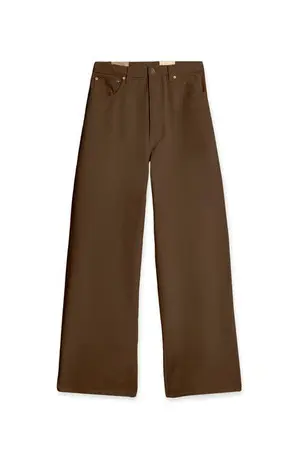 FORTELA Jaron Wide-leg Cotton Trousers - Brown