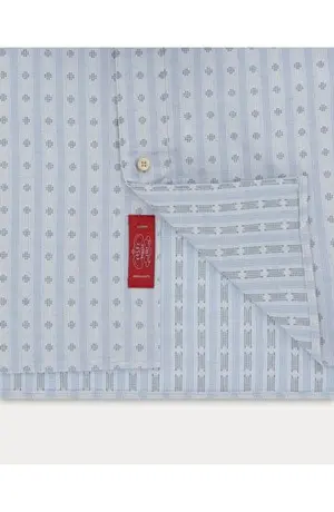 FORTELA Prequel Cotton Short Sleeve Shirt - Blue