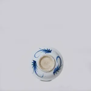 COBALT GUILD Porcelain Auspicious Couplet Dish