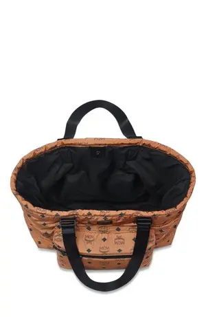Mcm Packable Tote Bag In Visetos Monogram