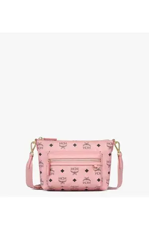 Mcm Visetos Crossbody Bag - Pink