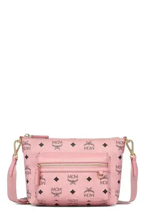 Mcm Visetos Crossbody Bag - Pink