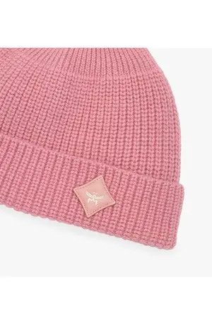 Mcm Essential Wool Beanie - Pink