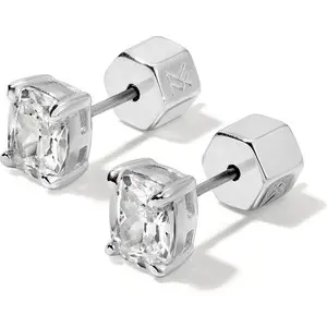 MIRANDA FRYE Cubic Zirconia Stud Earrings - Silver