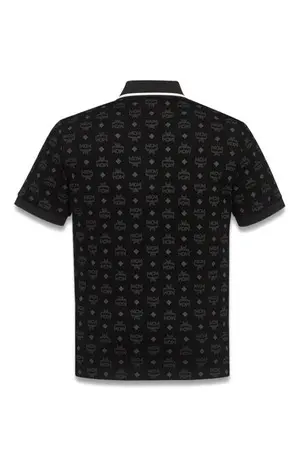 Mcm Monogram Jacquard Polo Shirt