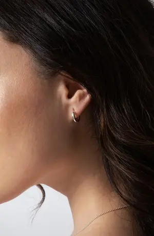MIRANDA FRYE Maxwell Huggie Earrings - Silver