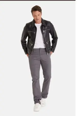 FURNIQ UK Marcus Leather Jacket - Black