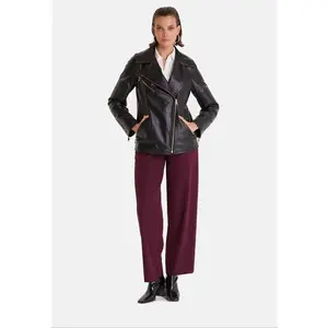 FURNIQ UK Leather Biker Jacket