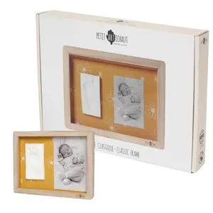 PETIT ARTICHAUT Classic Framebaby Handprint & Photo Frame - Daisy Ochre