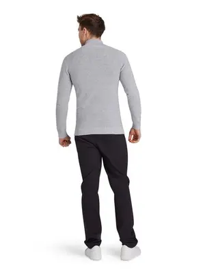 RAGING BULL Classic Ribbed Quarter Zip Knit Jumper