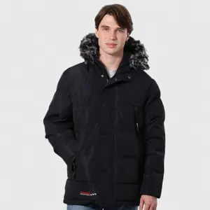 CANADA WEATHER GEAR Heavyweight Parka Jacket - Black
