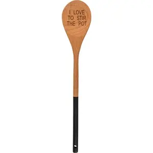 TOTALEE GIFT I Love To Stir The Pot Wooden Spoon Wood - Brown
