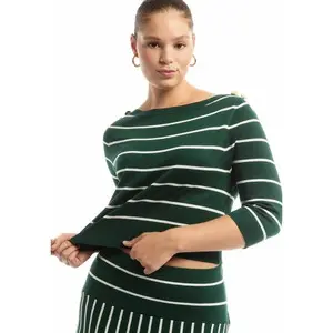 June + Vie Frill Sweaters For Women