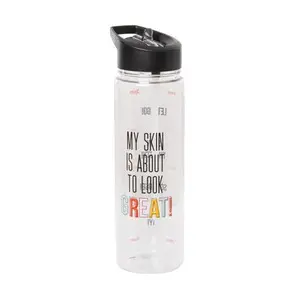 TOTALEE GIFT About To Look Great Tritan Bottle Plastic White 22 Oz - Clear