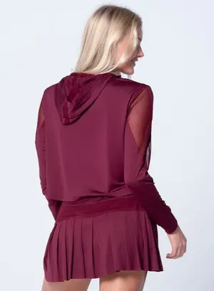 Lucky In Love Cindy Hoodie - Maroon