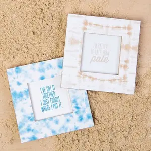 Totalee Gift Tie Dye Square Mdf Frame Wood