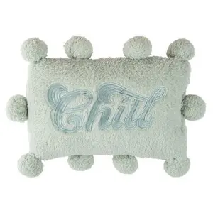 Totalee Gift Chill Pom Pom Pillow Polyester - Green