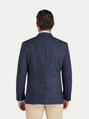 RAGING BULL Herringbone Long Sleeve Wool Blazer