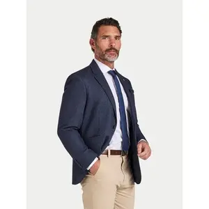 RAGING BULL Herringbone Long Sleeve Wool Blazer