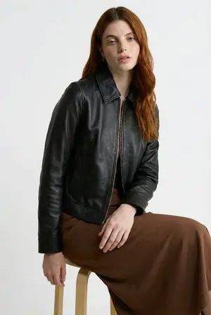 FURNIQ UK Chloe Leather Jacket