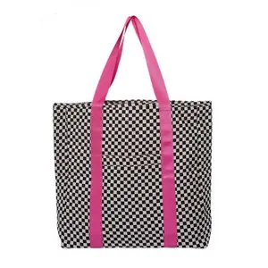 TOTALEE GIFT And White Checkered Tote Bag