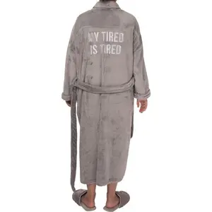 TOTALEE GIFT My Tired Is Tired Robe Lg/xl - Grey