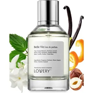 LOVERY Belle Vie Eau De Parfum Spray A- 100ml Made In France Floral Perfume For - Silver/ White/ Cream/ Black