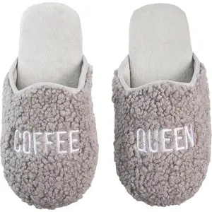 TOTALEE GIFT Coffee Queen Fabric Slippers