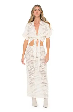 JBQ Blossom Lace Irina Maxi Skirt