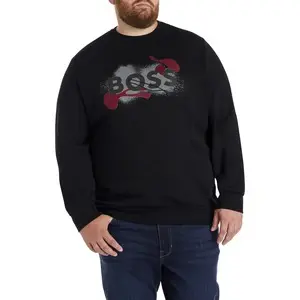 BOSS Big & Tall Crewneck Sweatshirt - Black