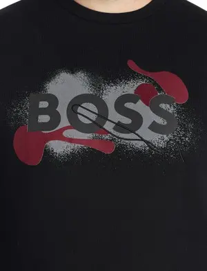 BOSS Big & Tall Crewneck Sweatshirt - Black