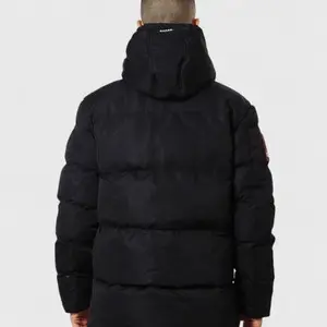 CANADA WEATHER GEAR Heavyweight Hooded Puffer Parka Jacket - Black