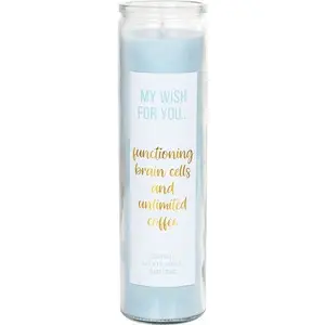 Totalee Gift Functioning Brain Cells My Wish Candle Wax 11.6 Oz - Blue