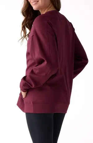 CENTERLINE ATHLETICS Après Crew Sweatshirt - Dark Currant
