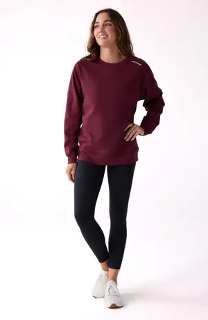 CENTERLINE ATHLETICS Après Crew Sweatshirt - Dark Currant