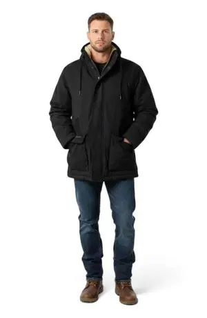 CANADA WEATHER GEAR Duck Canvas Parka - Black