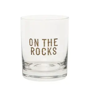 TOTALEE GIFT On The Rocks Rocks Glass 10 Oz - Clear