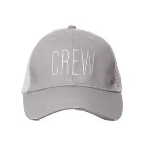 TOTALEE GIFT Crew Baseball Cap Cotton - Grey
