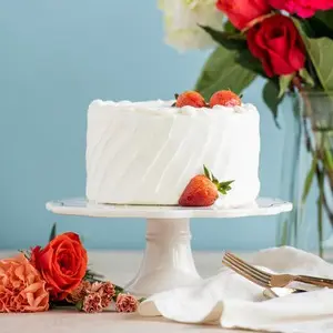 TOTALEE GIFT Eat Cake First Cer Pedestal Ceramic